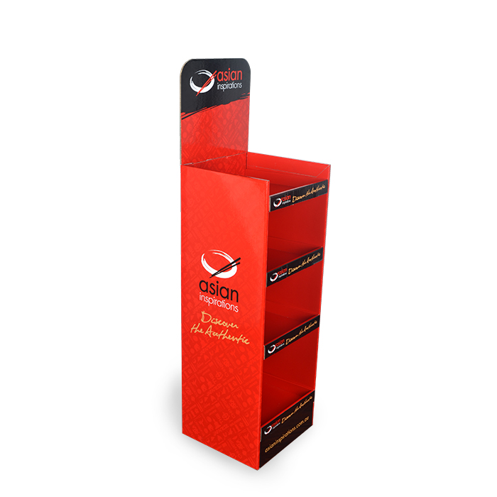 Cardboard Floor Stand for Hot Sauce Bottle Display with POP-Up ...