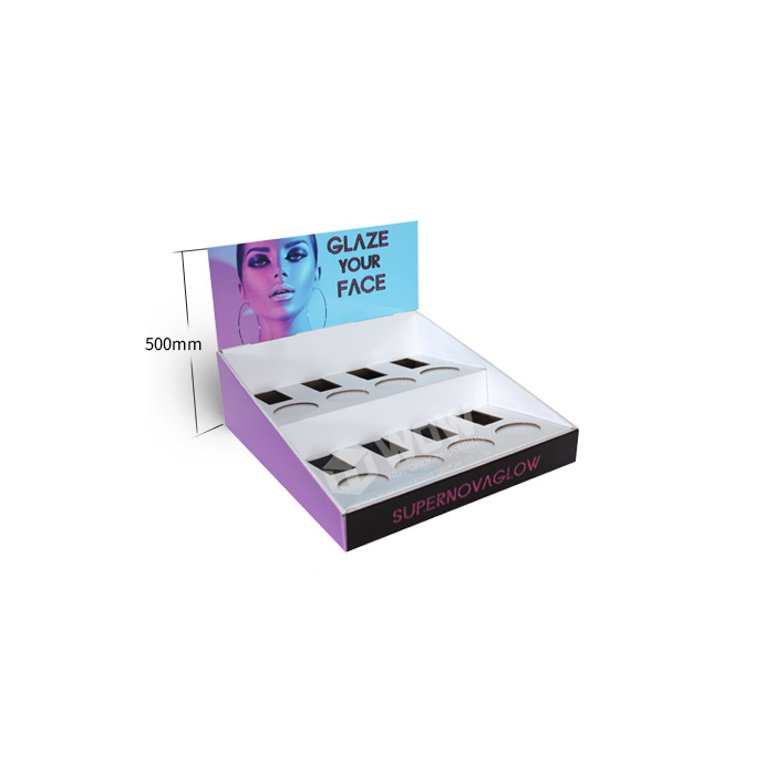 Cool POS Displays with Corrugated PDQ Cosmetic Shelf Display - WOW ...