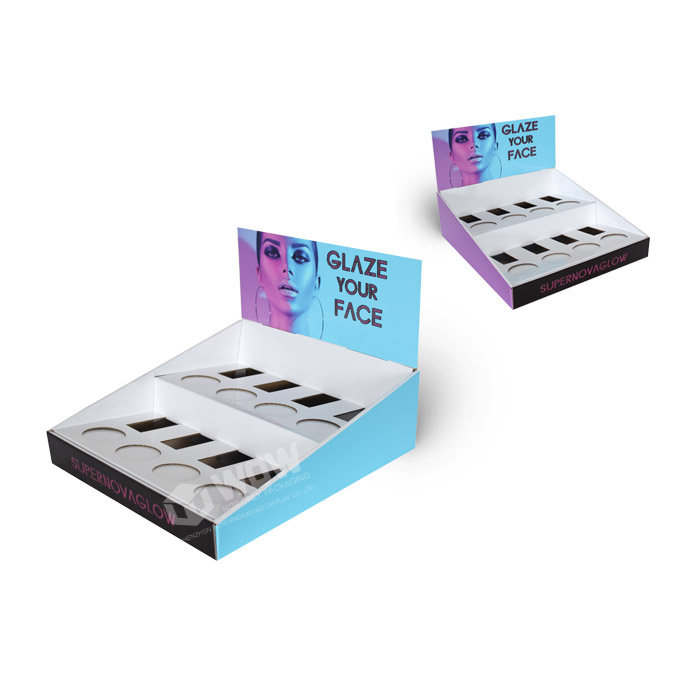 Cool POS Displays with Corrugated PDQ Cosmetic Shelf Display - WOW ...