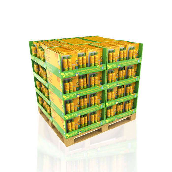 Costco Bottle Display Stand with Cardboard Case Stacker and Pallet POS ...