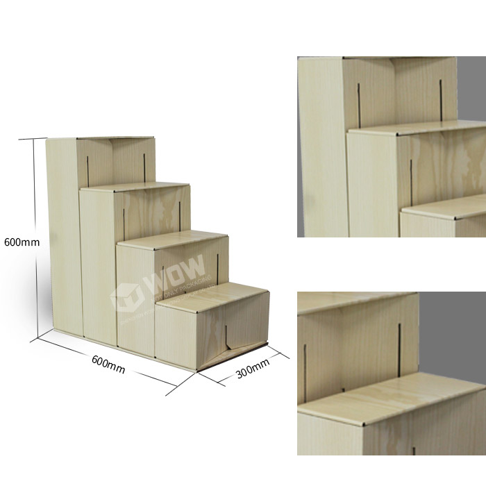 Cardboard Exhibition Stair Display Stand - WOW Packaging Display