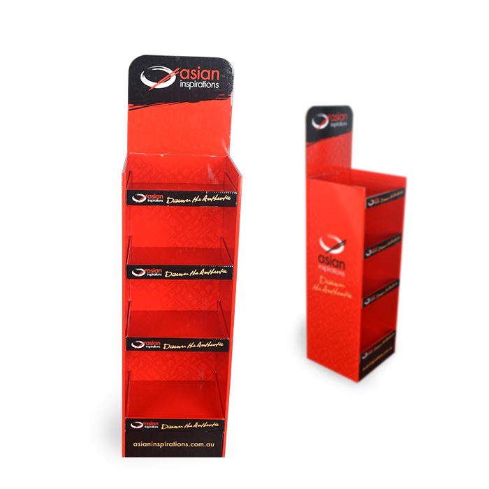Cardboard Floor Stand for Hot Sauce Bottle Display with POP-Up ...