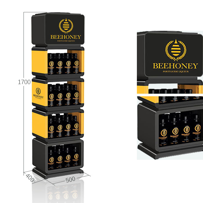 Honey Display Stand with Floor Display Rack and Wooden Stand - WOW ...