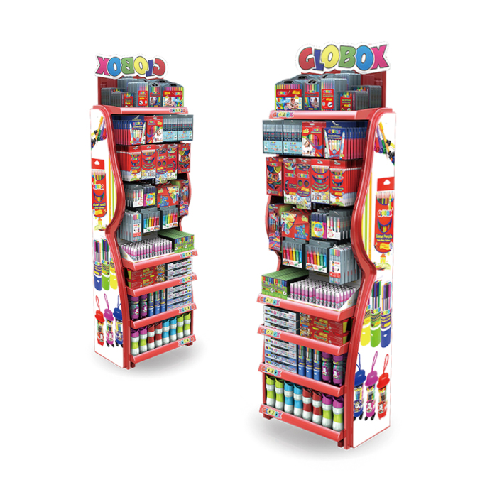 Vacuum Formed Multi-Tier Stationery Display Stand - WOW Packaging Display